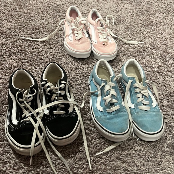 Vans | Shoes | Got Three Pairs Of Vans The Black And Blue Are 2 2 The ...
